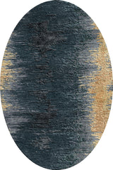 Modern oval rug design in Portland Oregon – Kush Rugs