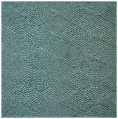 Thai Tufts: Stacked Diamond Aqua rug – Kush Rugs